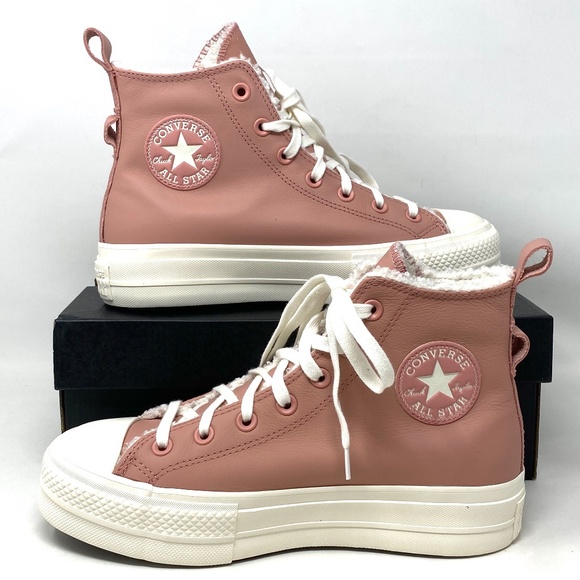 Converse | Shoes | Converse Ctas Lift Platform High Top Pink Womens ...